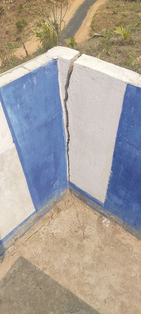 Water Tank Under Jjm Scheme Develops Crack In Egh Village The