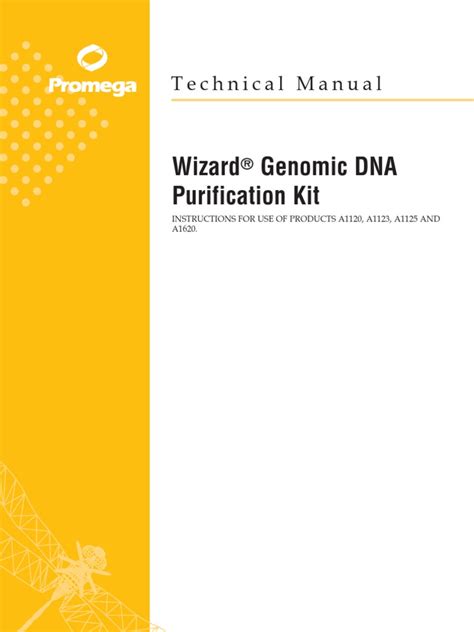 Wizard Genomic Dna Purification Kit Protocol Lysis Precipitation