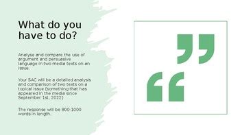 Unit VCE English Argument Analysis How To Write An Essay