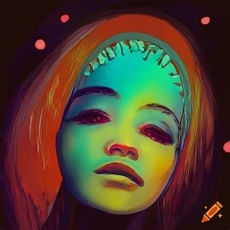 Abstract Artistic Representation Of Feminine And Masculine Energy