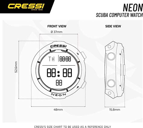 Cressi Neon Underwater Diving Computer Four Operative Modes Simple