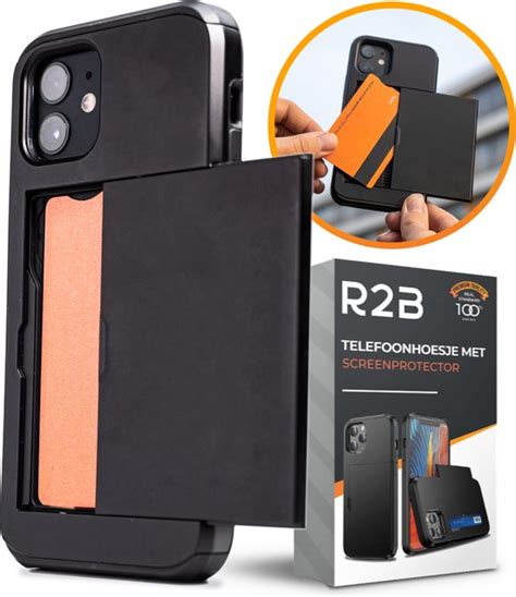 R2b® Hoesje Met Pasjeshouder Geschikt Voor Iphone 13 Pro Model