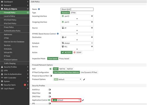 Technical Tip Disabling Blocking Quic Protocol Fortinet Community