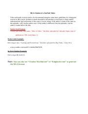 MLA Citation Of A Youtube Docx MLA Citation Of A YouTube Video Video And Audio Sources Need