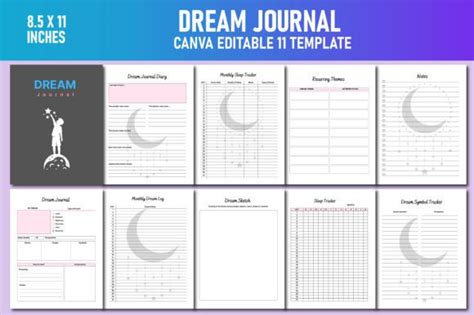 Dream Journal Canva Kdp Interiors Graphic By Lavlu Creative Zone