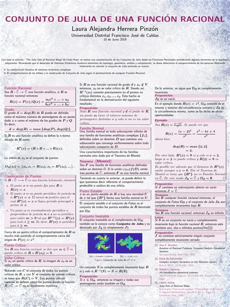 Poster Julia Of Rational Maps Pdf Conjunto Matemáticas Función