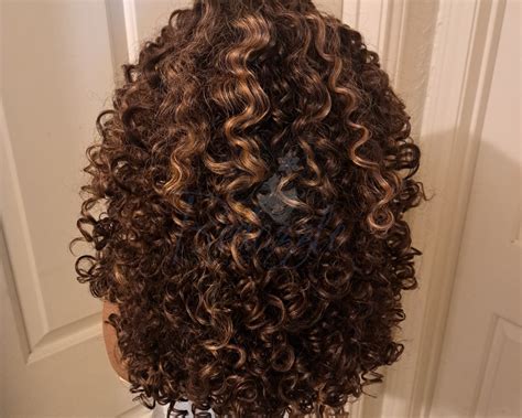 Honey Blonde Curly Lace Front And Glueless Wig Premium Synthetic Wig