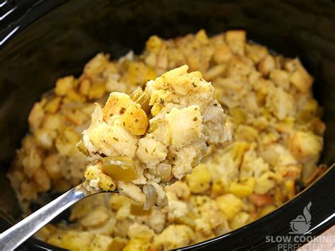 Slow Cooker Stuffing Slow Cooking Perfected