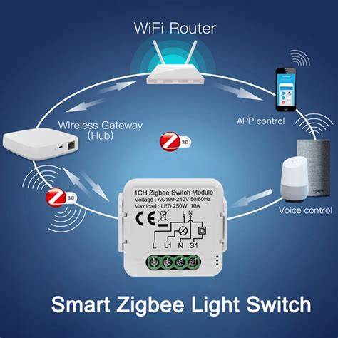 Switch Zigbee 1ch 5 Pcs Module De Commutation Tuya Smart Zigbee 30 10a Pour Maison