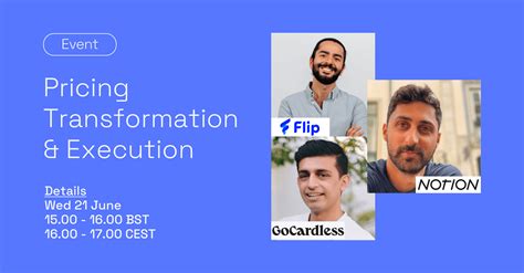 Webinar Pricing Transformation And Execution Notion