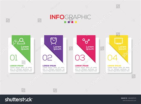 Business Data Visualization Process Chart Abstract Stock Vector