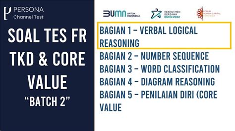 TKD BUMN Verbal Logical Reasoning YouTube