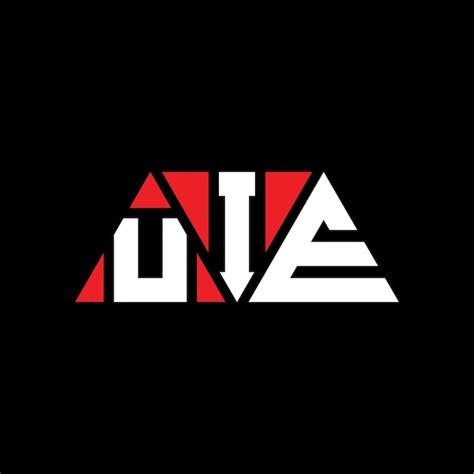 Premium Vector Uie Triangle Letter Logo Design With Triangle Shape