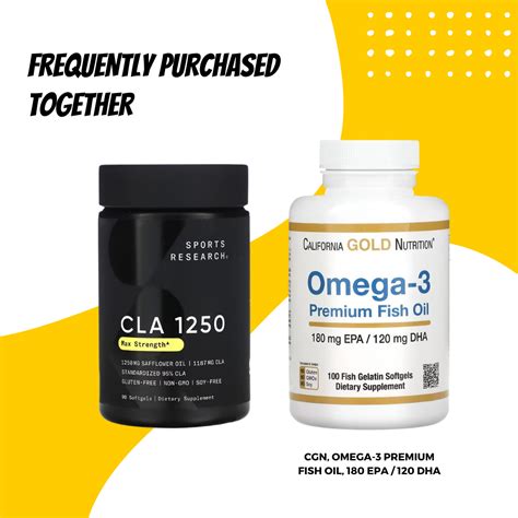 Sports Research Cla 1250 Fat Burner 1250 Mg 180 Softgels Ultimate Sup