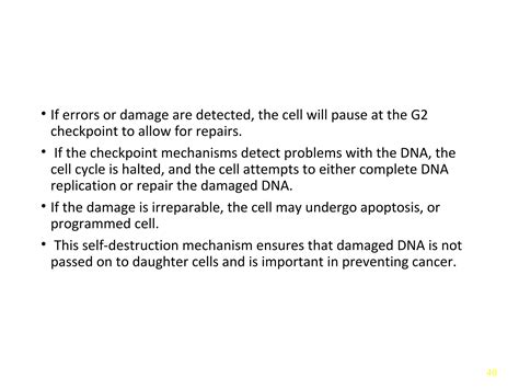 Cell Cycle Its Regulation And Checkpoints Ppt Biological Sciences Science