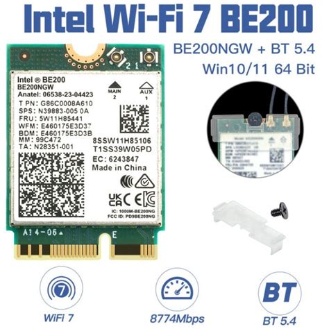 Jual Wifi Card Wireless Intel Be Ngw Be Bt Ngff M Ax Ac Shopee Indonesia