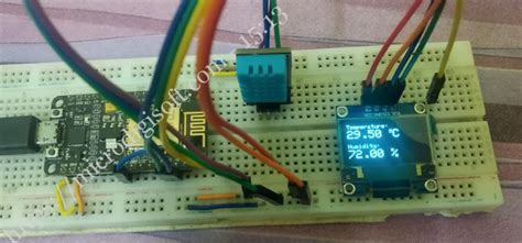 Esp Nodemcu Dht Sensor Readings In Oled Display