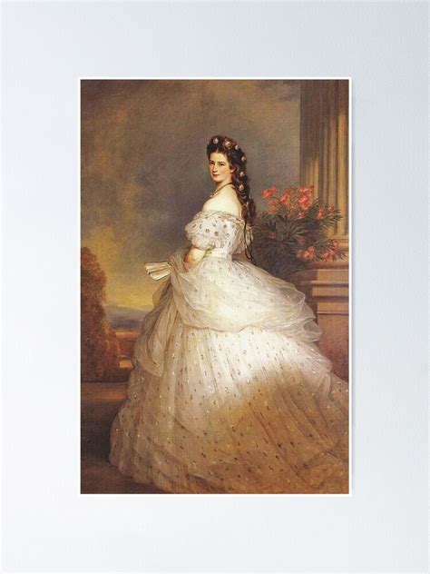 Empress Sissyelizabeth Of Austria By Winterhalter Poster By