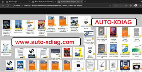 Automotive Manuals Tech Info E Books Package Guiding And Self Study Files AUTO XDIAG