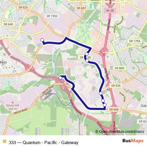 333 Quantum Pacific Gateway Bus Route Scheme And Schedule Leesburg