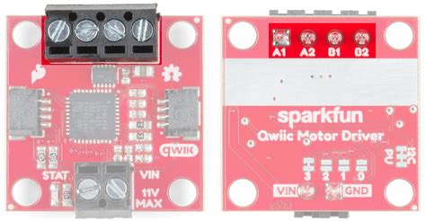 Hookup Guide For The Qwiic Motor Driver Sparkfun Learn