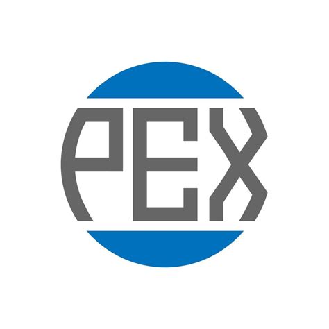 Diseño De Logotipo De Letra Pex Sobre Fondo Blanco Concepto De