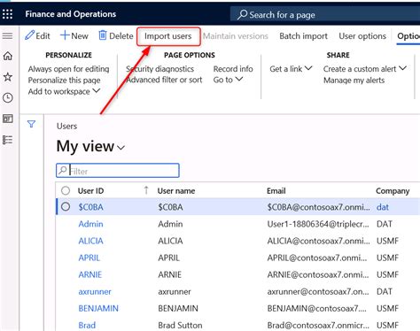 Ax D365fo Import A User And Assign Security Role Ax Dynamics