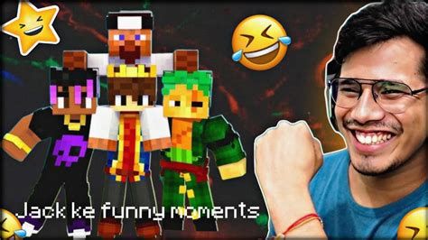 Top 3 Jack Bhaiya Funny Moments 😆 Gamerfleet Minecraft Youtube