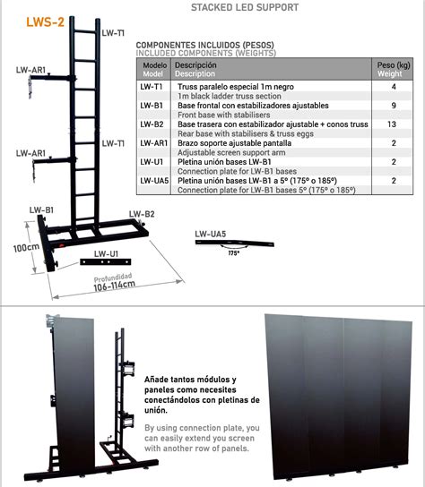 Modular Support For Led Screens Secure And Versatile