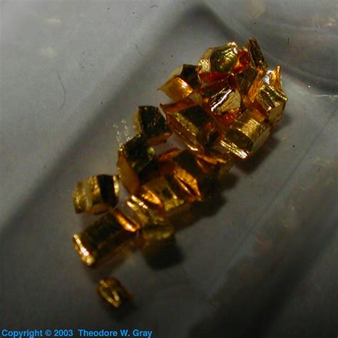 Sample From The Everest Set A Sample Of The Element Gold In The