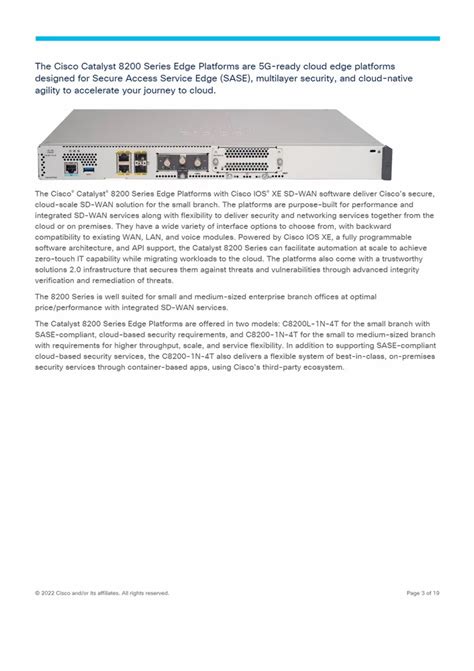 C8200 1n 4t Cisco Network Switch Wan Capable Blue At Rs 50000 In Hosur