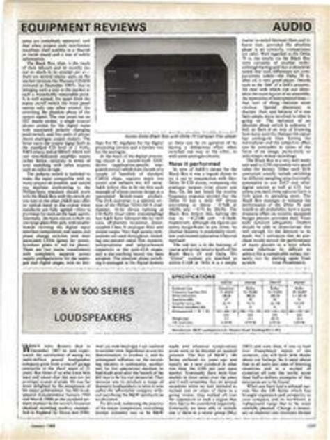 Review: B&W 500 Series Loudspeakers | Gramophone