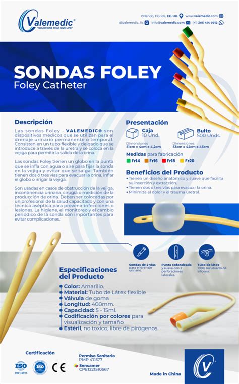Sonda De Foley De Dos Vías Fr18 R Requiposmedicos