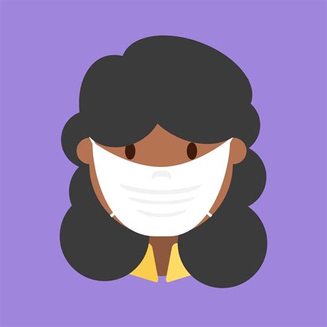 African American Woman In Face Mask Vector 2275523 Vector Art At Vecteezy