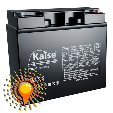 Batería Agm Kaise 12 Voltios 18 Amperios Solindec Sas