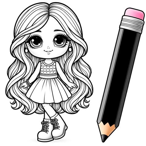 Imprimir Lol Do Cabelo Longo Para Colorir Colorir E Pintar🕦 Conheça A