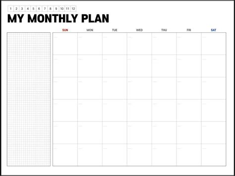 2022년 굿노트 심플 먼슬리 속지 12장 Goodnotes Diary Template 달력 템플릿 월간 달력 플래너 템플릿 달력 템플릿 월간 달력 플래너 템플릿