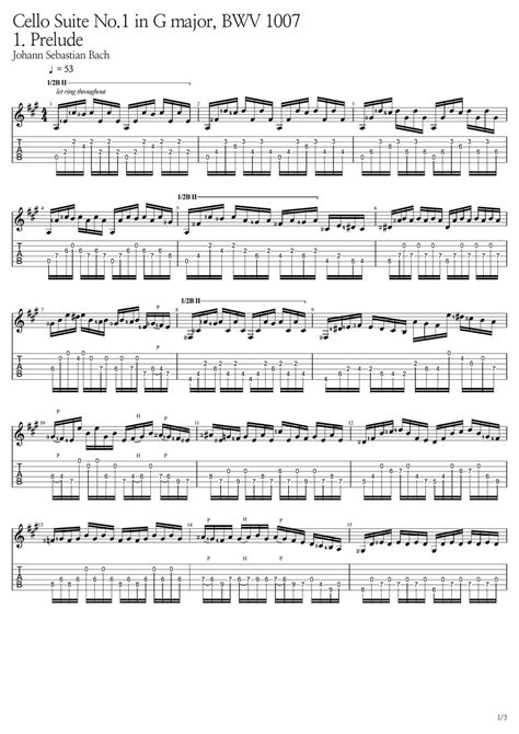 Johann Sebastian Bach Cello Suite No 1 In G Major Bwv 1007 1