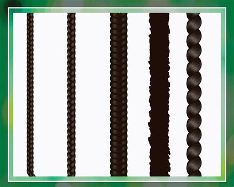 20 Procreate Braids Deluxe Pack Braids Twists Locs Brush Realistic