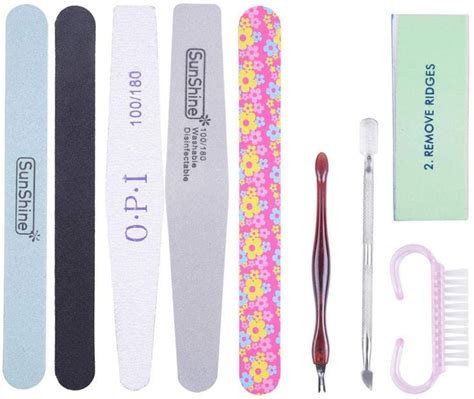 مجموعة ادوات تجميل الاظافر من 9 قطع لبرد وقص وطلاء الاظافر وازالة الجلد