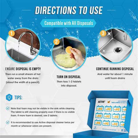 Active Garbage Disposal Cleaner Waste Disposer Deodorizer