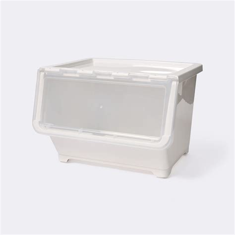 Brilliant Basics Stackable Container With Lid And Wheels Big W