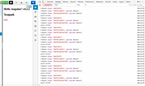Dispatching Events Within A Guard Leads To Loop In Router Store · Issue
