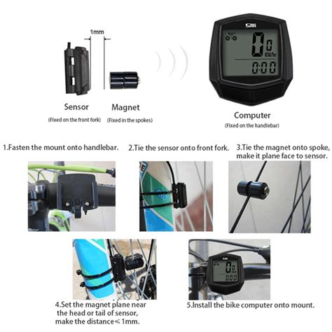 SunDING Odometer Speedometer Monitor Sepeda - SD-581 - Black ...