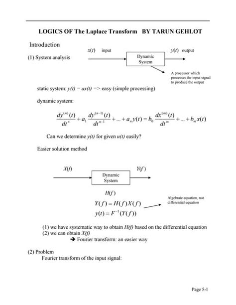 Laplace Transform Of Periodic Function Pptx