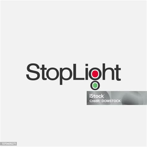 흰색 배경 신호등 사인 로고에 워드 마크 스톱라이트 로고 벡터 템플릿 도로에 대한 스톡 벡터 아트 및 기타 이미지 도로 로고 안전 Istock