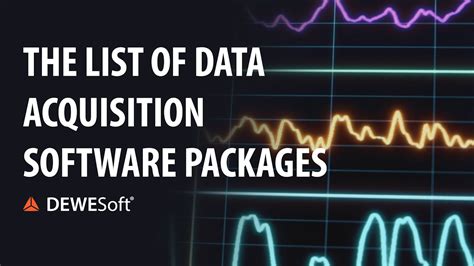 The List Of Data Acquisition Software Packages Dewesoft