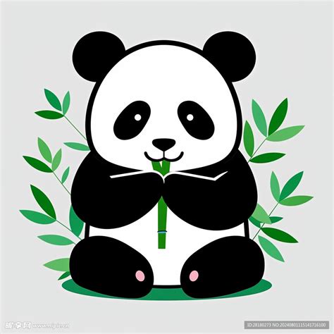 可爱卡通熊猫 设计图 其他图标 标志图标 设计图库 昵图网