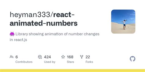Github Heyman333react Animated Numbers 👾 Library Showing Animation