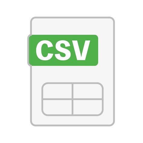Simple CSV File Icon CSV Extension 45364536 Vector Art At Vecteezy